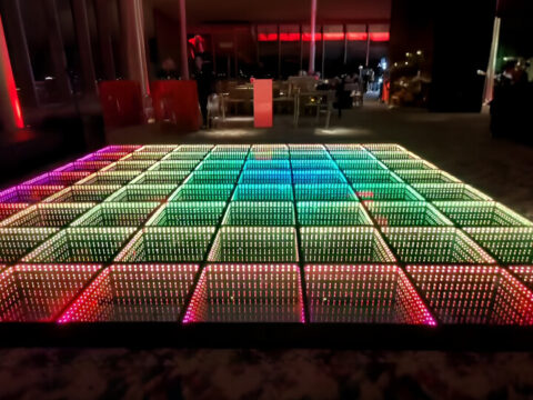 Install Frosted and Infinity Mirror Dance Floor Creatively