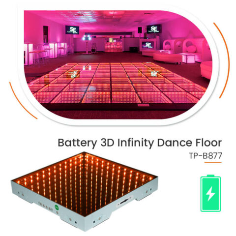 Battery 3D Infinity Dance Floor - Effortless Installtion