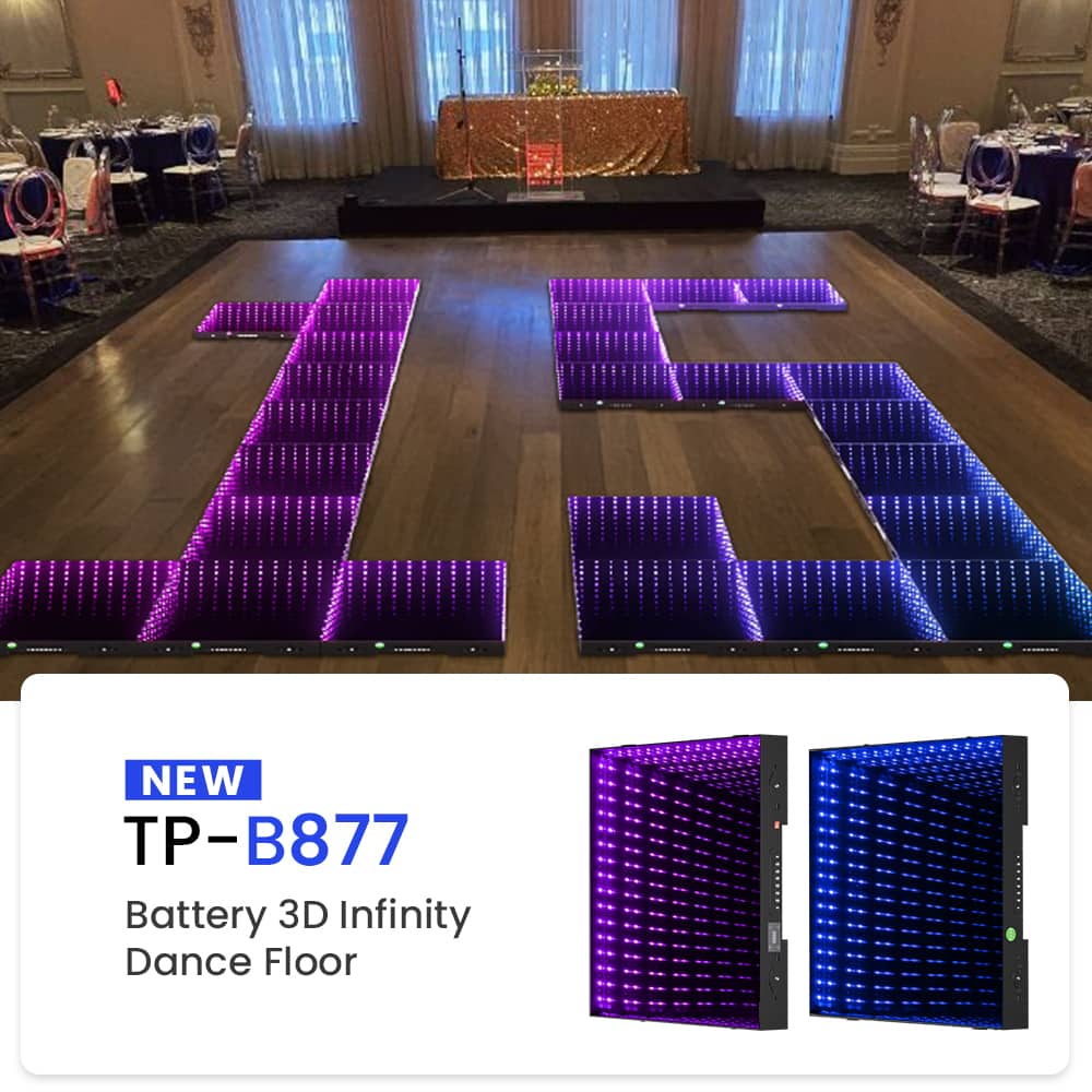 Battery 3D Infinity Dance Floor - Effortless Installtion